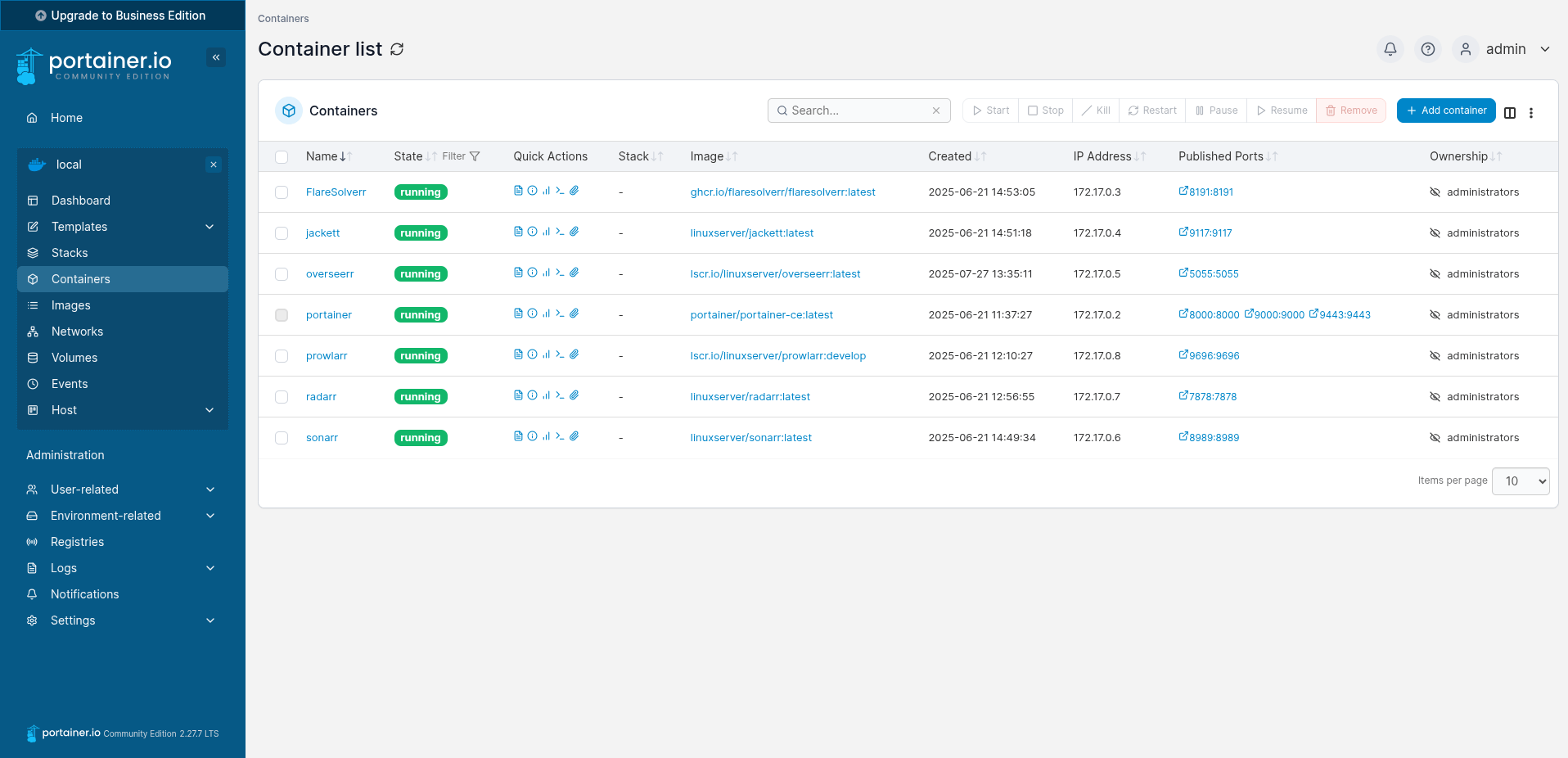 Portainer Setup - Geldenhuys.tech